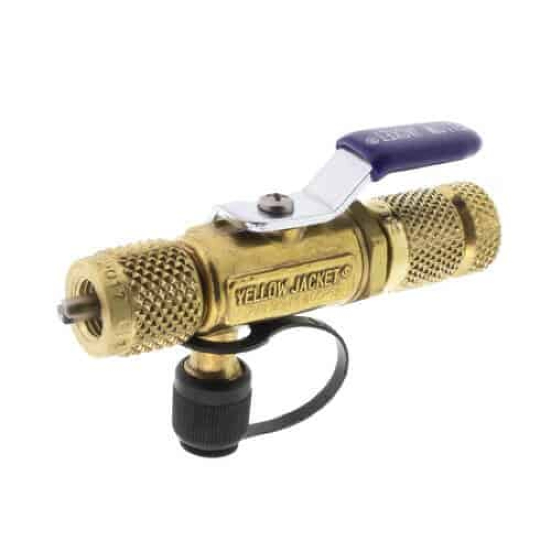Yellow Jacket 18975 1/4" 4-in-1 Core Valve Tool with Side Port