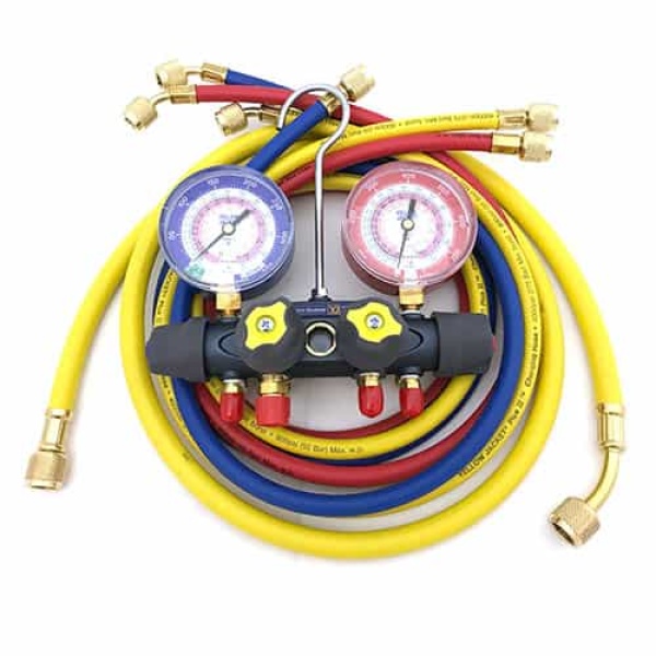 Yellow Jacket 49967 Titan 4-Valve Aluminum Manifold