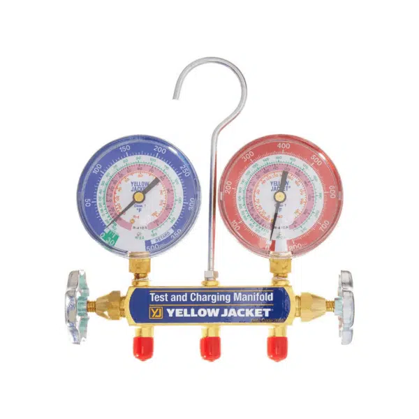 Yellow Jacket 42001 Series 41 Manifold Only - R-22 / 404a / 410a