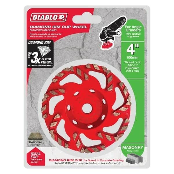 Diablo 4 in. Diamond Cup Wheel for Masonry DMACW0400