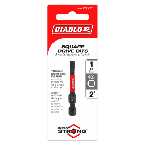 Diablo DSQ32P1 2 in. #3 Square Drive Bit