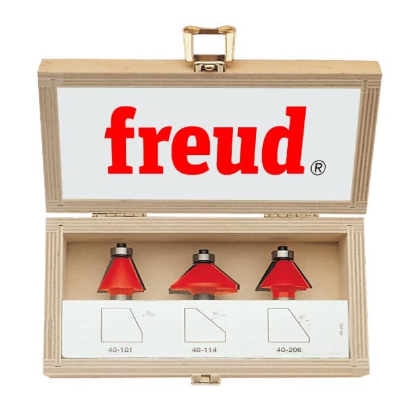 Freud 3 Piece Chamfer Bit Set 89-250