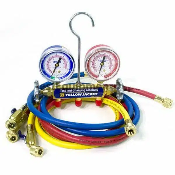 Yellow Jacket 42715 2-Valve Brass Charging Manifold