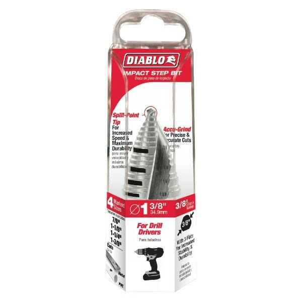 Diablo DSD1375S15 7/8" - 1-3/8" Impact Step Drill Bit