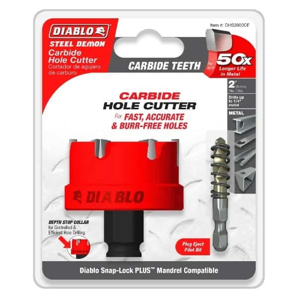 Diablo DHS2000CF 2" Steel Demon Carbide Teeth Hole Cutter