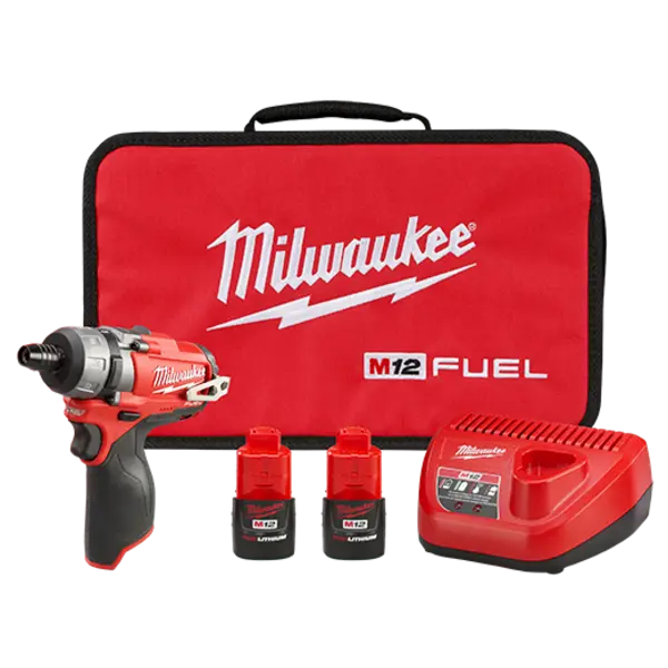 Milwaukee 2402-22 M12 FUEL 1/4" Hex 2-Speed Screwdriver Kit