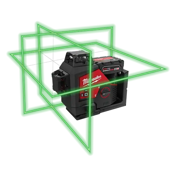 Milwaukee 3632-21 M12 Green 360° 3-Plane Laser Kit