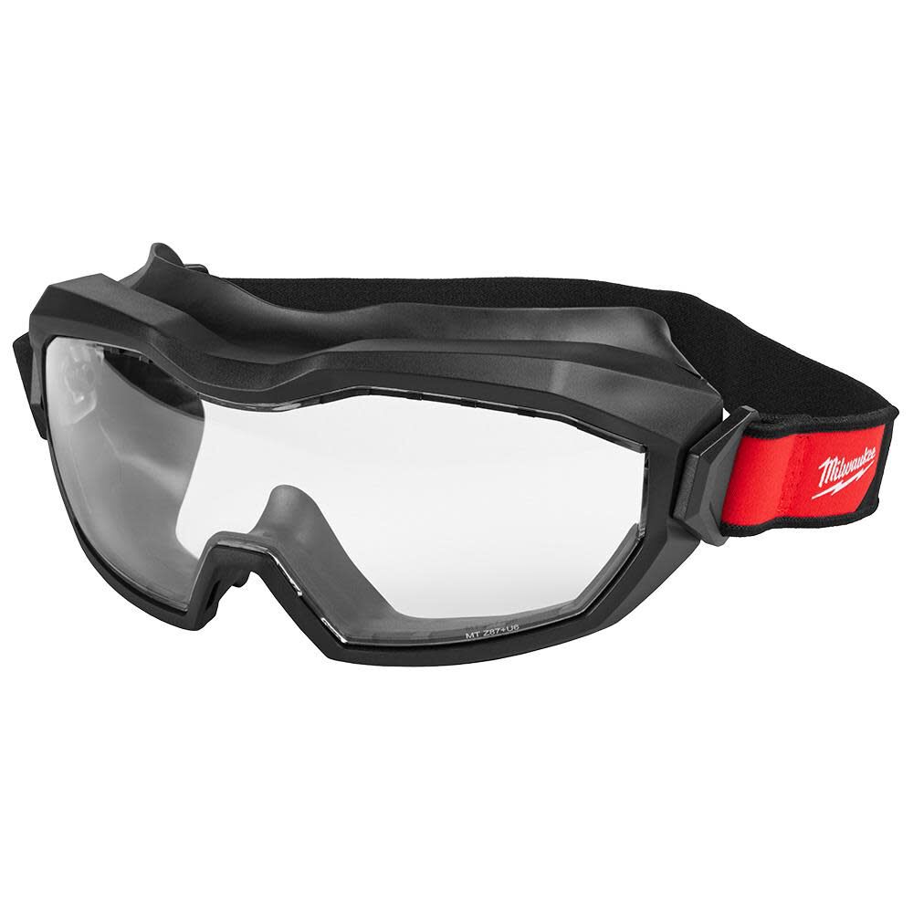Milwaukee Vented Goggles - Clear Dual Coat Lens